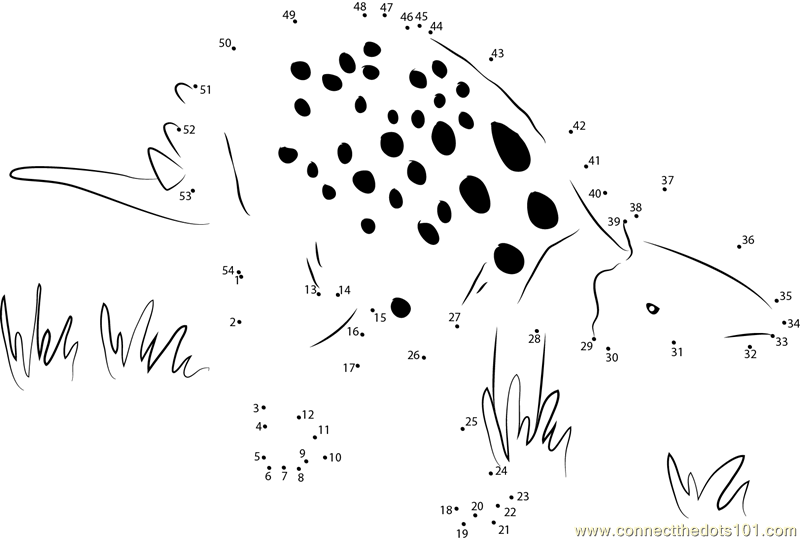 Minmi Dinosaurs dot to dot printable worksheet - Connect The Dots