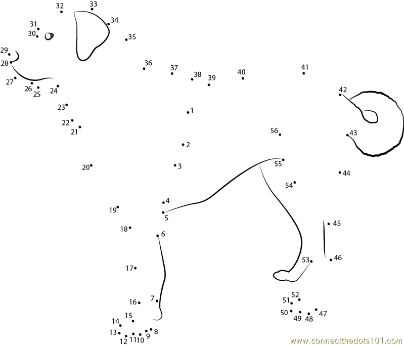 Anatolian Shepherd Dog dot to dot printable worksheet - Connect The Dots