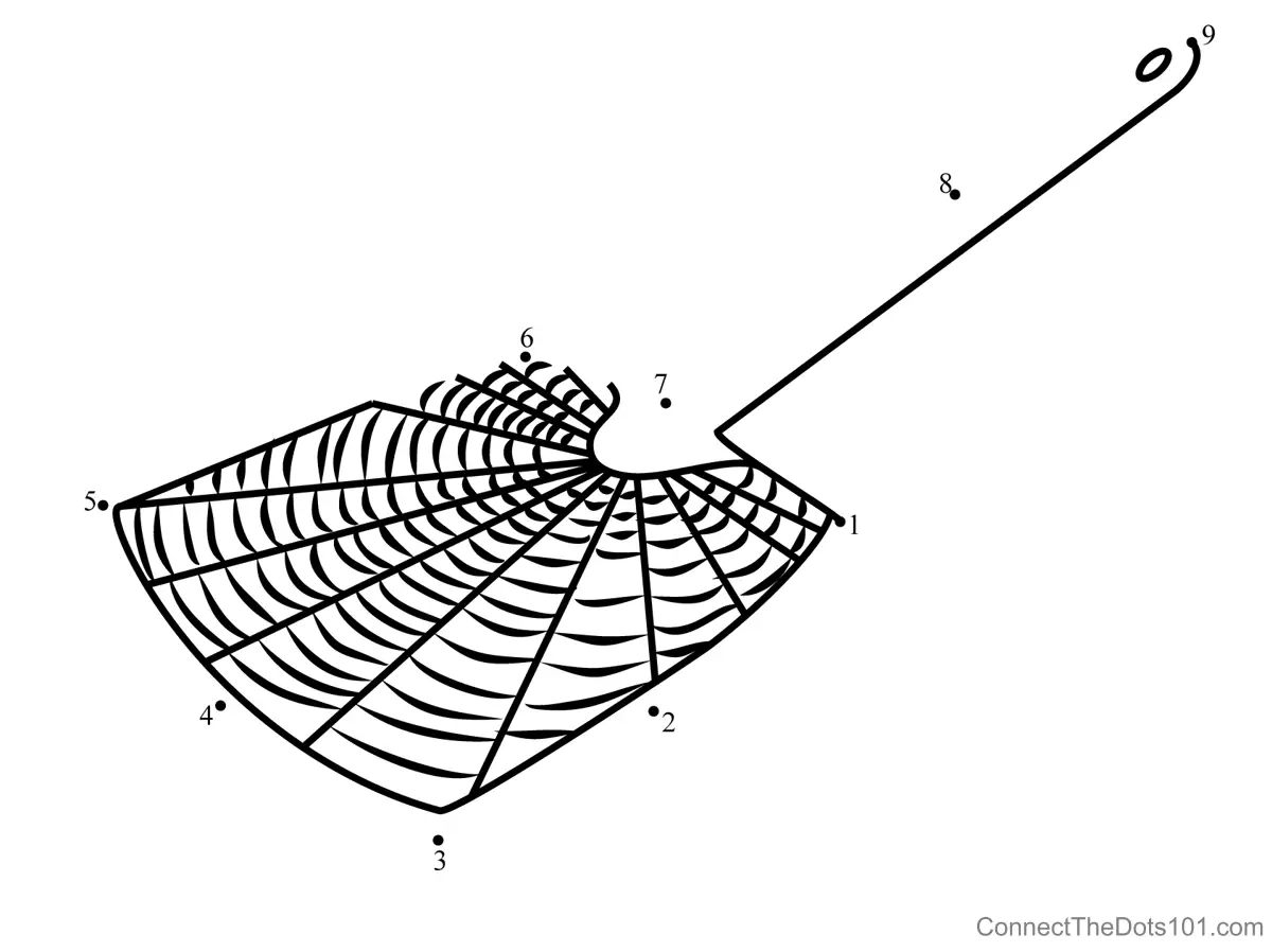 Insect Swatter Creation dot to dot printable worksheet - Connect The Dots
