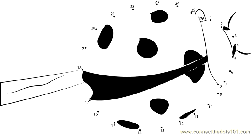 Ladybug dot to dot printable worksheet - Connect The Dots