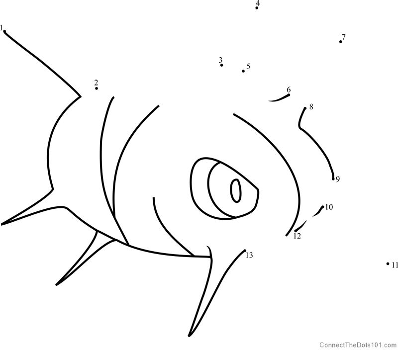 Pokemon Cascoon dot to dot printable worksheet - Connect The Dots