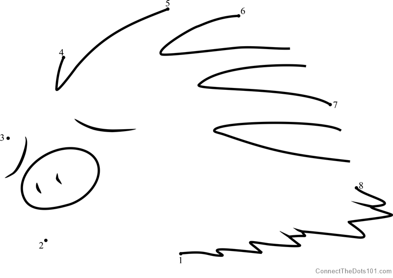 Pokemon Swinub dot to dot printable worksheet - Connect The Dots