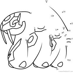 pokemon Connect The Dots printable worksheets